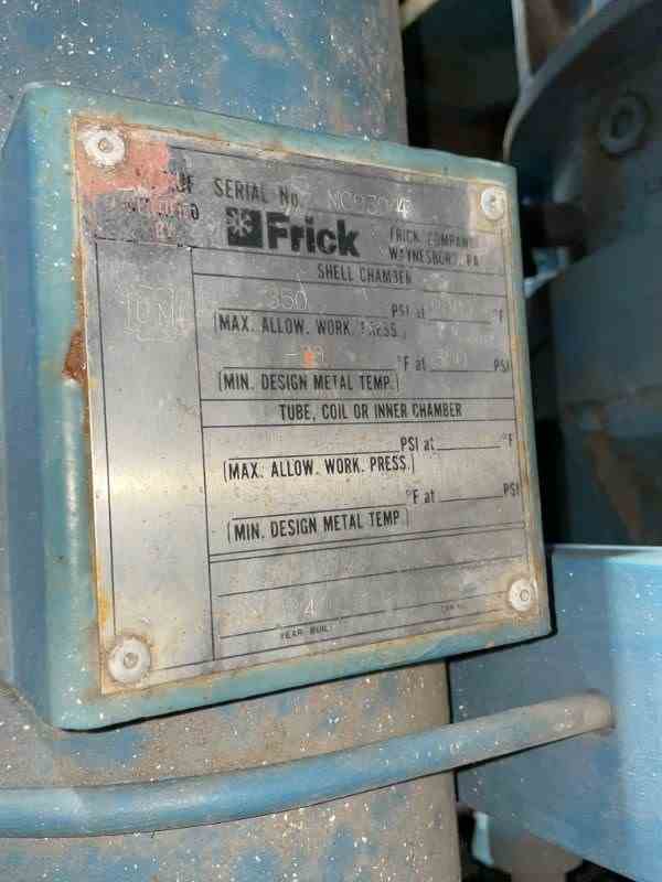 Frick Rotary Screw Compressor Chiller | 18326 | New Used and Surplus ...