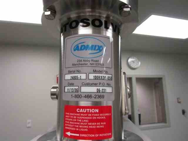 1 HP Admix Rotostat MIXER | 12680 | New Used and Surplus Equipment ...