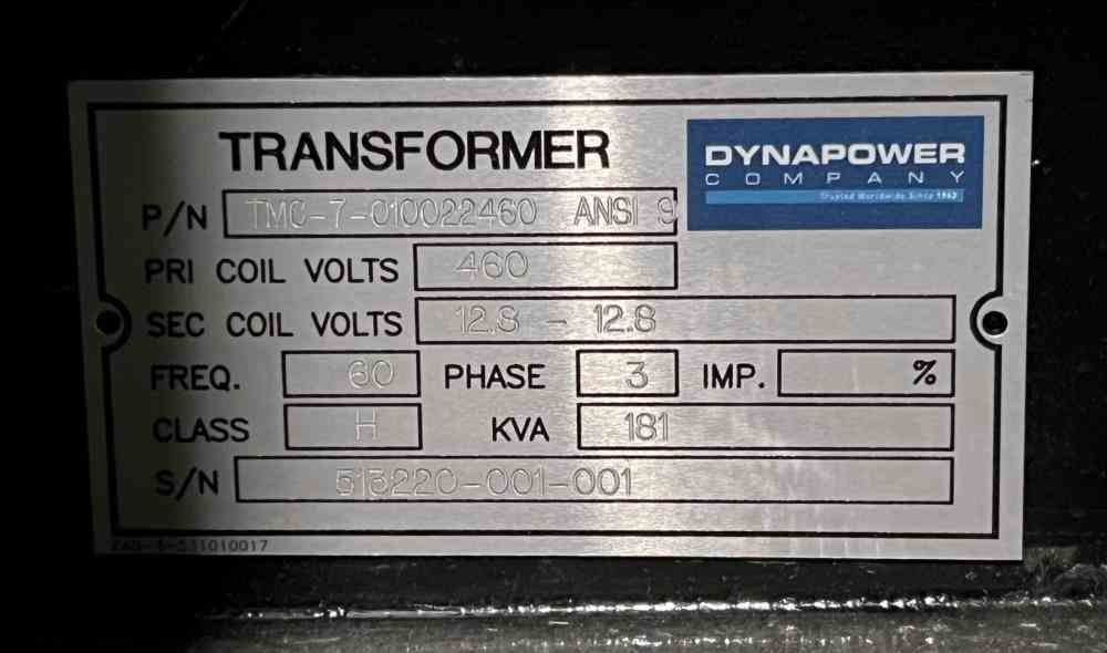 10000 Amp Dynapower Rectifier | 19904 | New Used and Surplus Equipment ...
