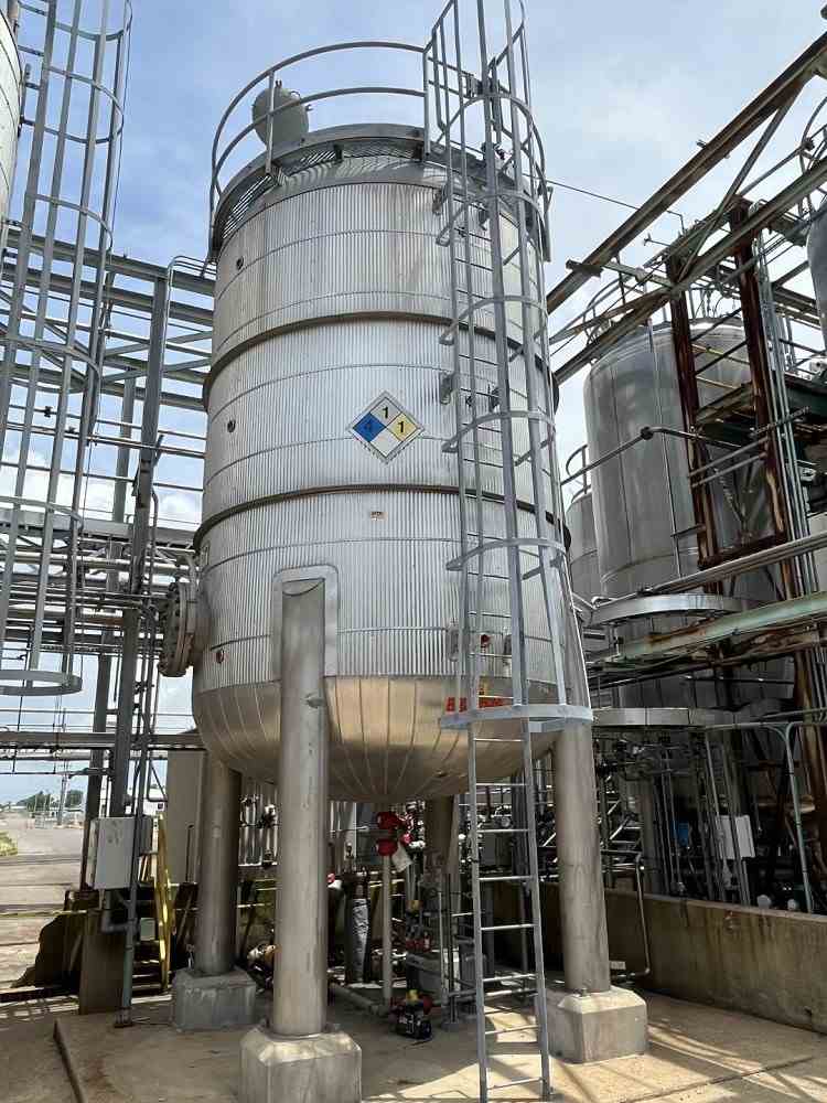 10000 Gal Plant Maintenance Service Corp 316L Stainless Steel Pressure ...