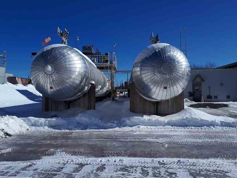 115 Ton Trinity Industries Carbon steel SA-612 Bulk Liquid CO2 Pressure ...