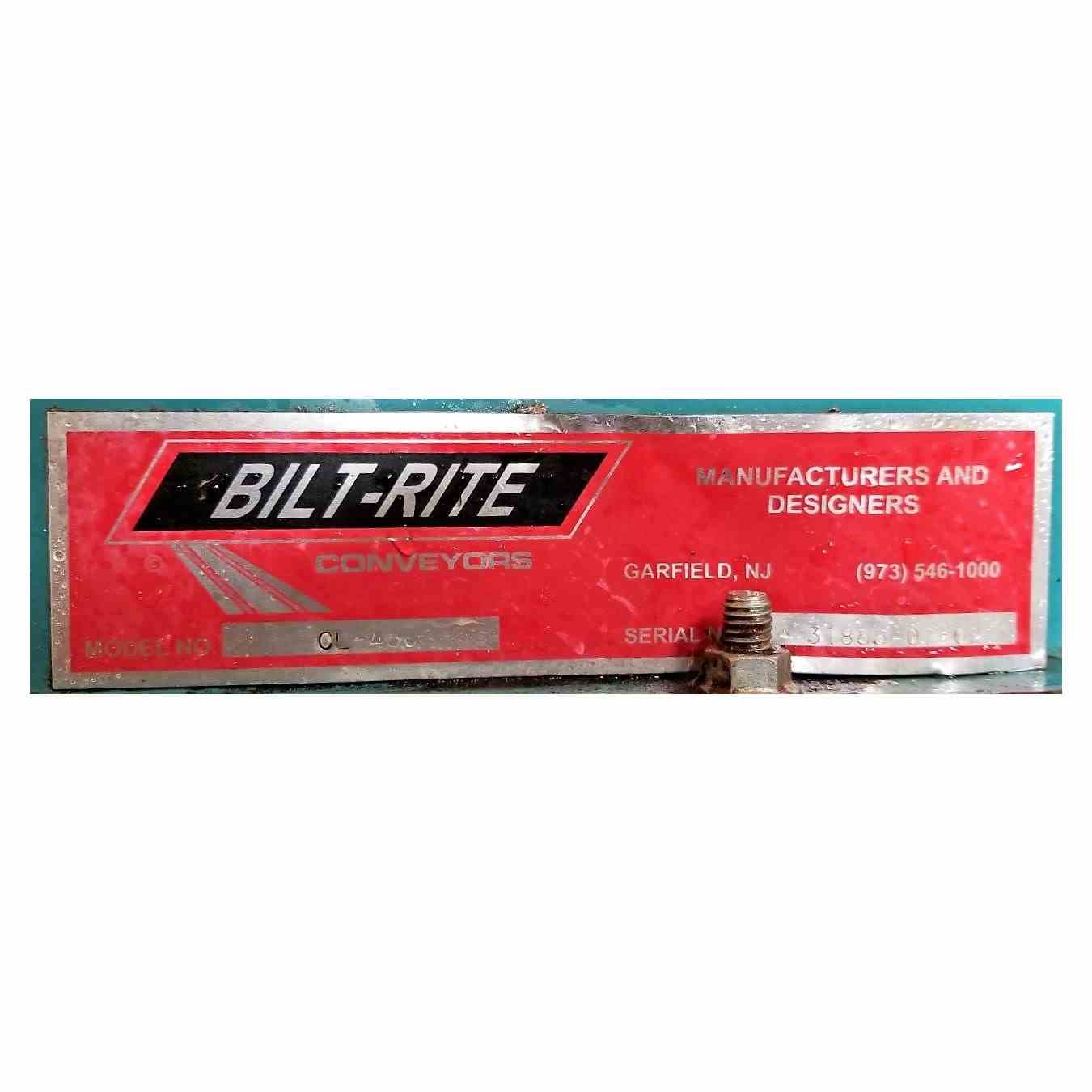 12 " Wide Bilt-Rite Inclined Conveyor | 14635 | New Used and Surplus ...