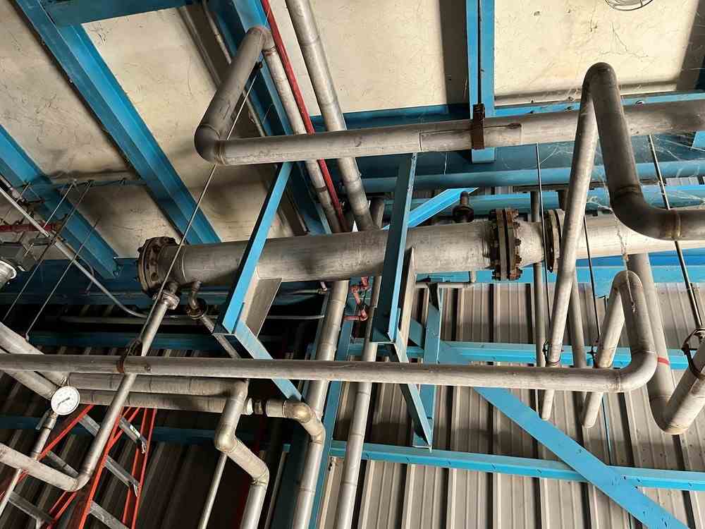 120 Sq Ft Perry Products Stainless Steel Shell & Tube Heat Exchanger ...