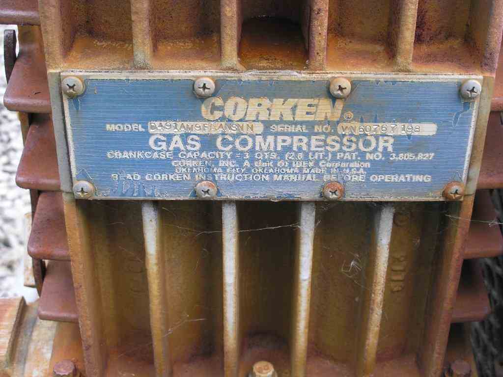 122 CFM Corken N/A Gas Compressors | 5055 | New Used and Surplus ...