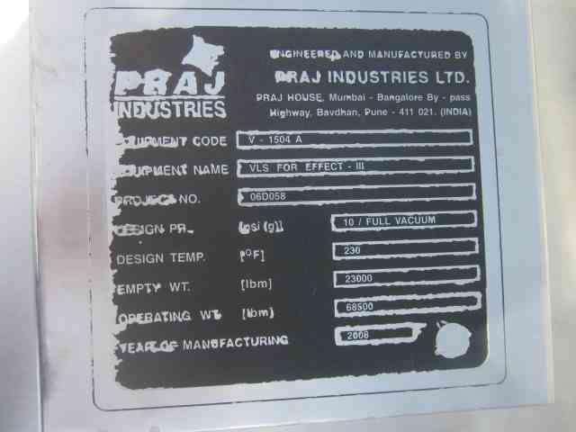 14000 Gal Praj Industries SS Pressure Vessel | 19162 | New Used and ...