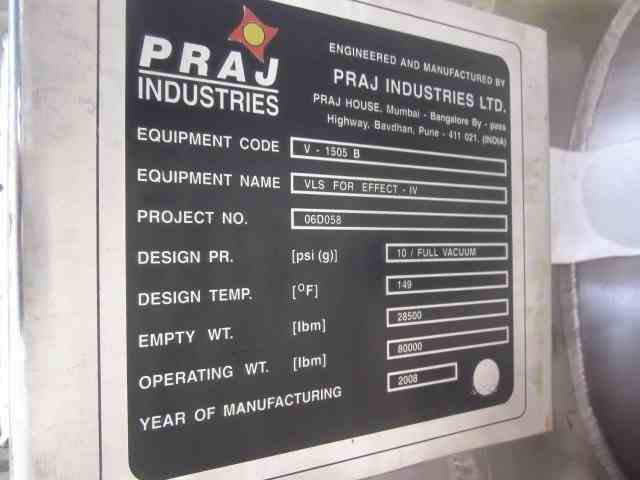 15852 Gal Praj Industries SS Pressure Vessel | 19164 | New Used and ...