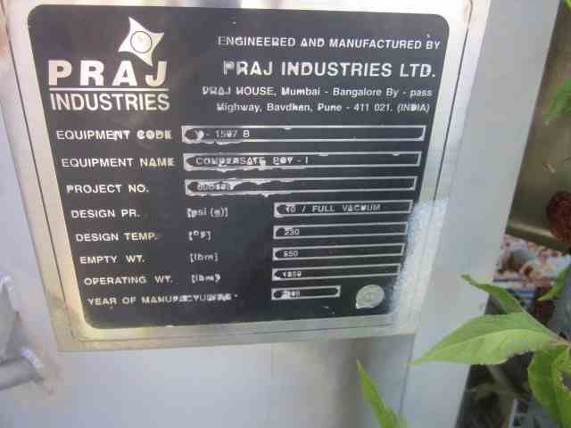 182 Gal Praj Industries SS Pressure Vessel | 19171 | New Used and ...