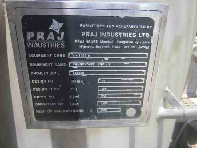 182 Gal Praj Industries SS Pressure Vessel | 19179 | New Used and ...