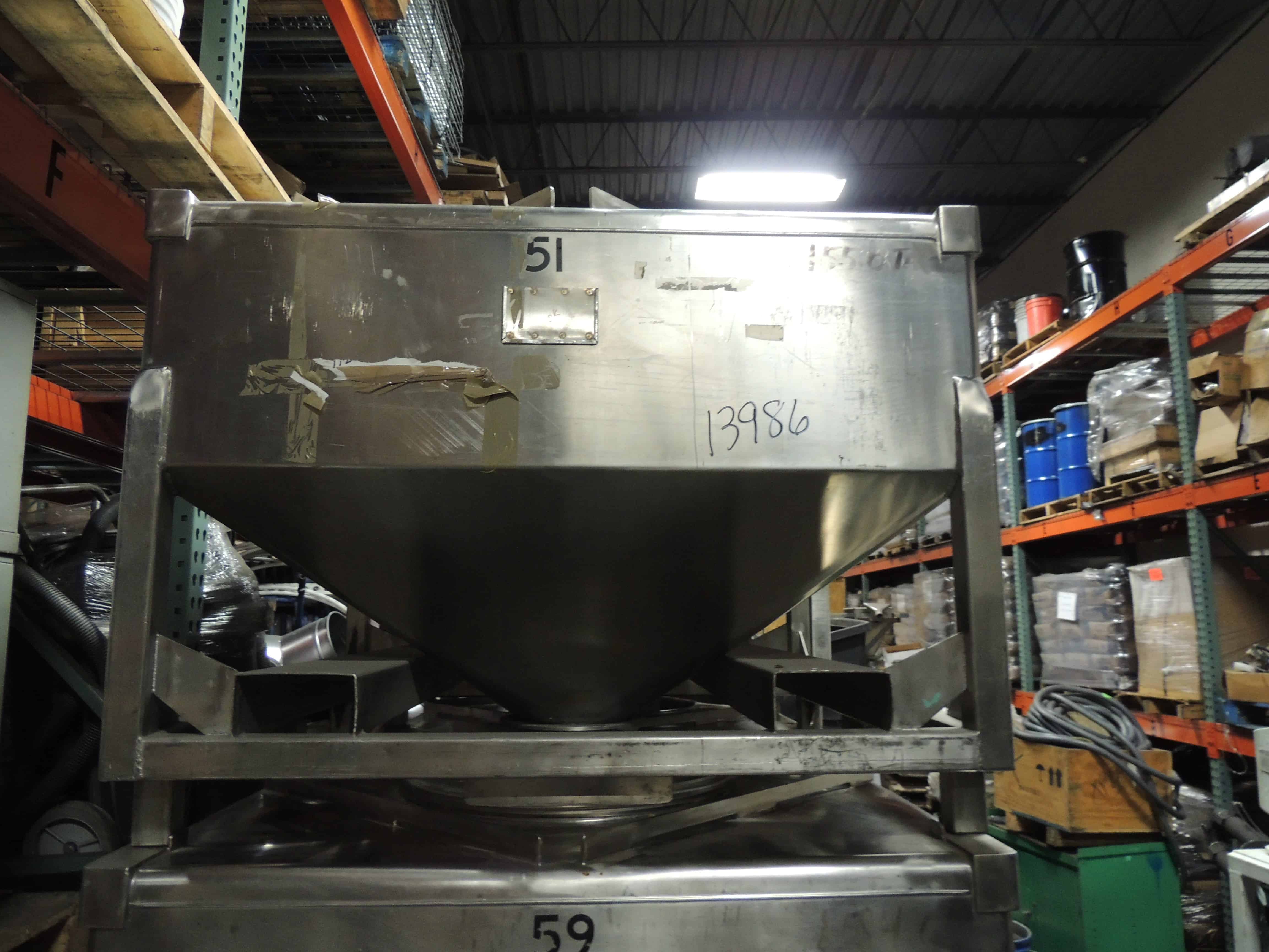22 Cu Ft SS Hopper | 13986 | New Used and Surplus Equipment | Phoenix ...