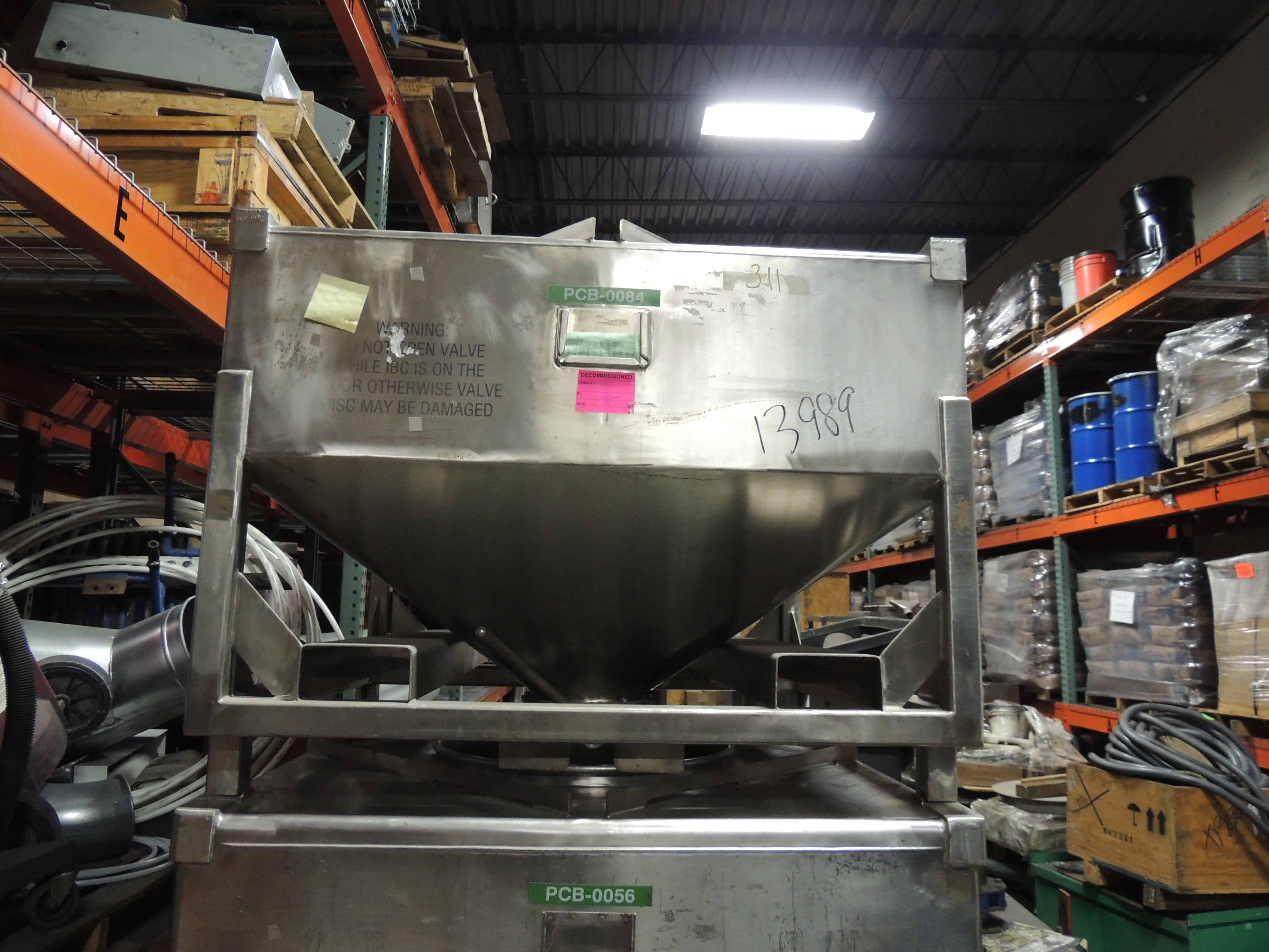 22 Cu Ft SS Hopper | 13989 | New Used and Surplus Equipment | Phoenix ...