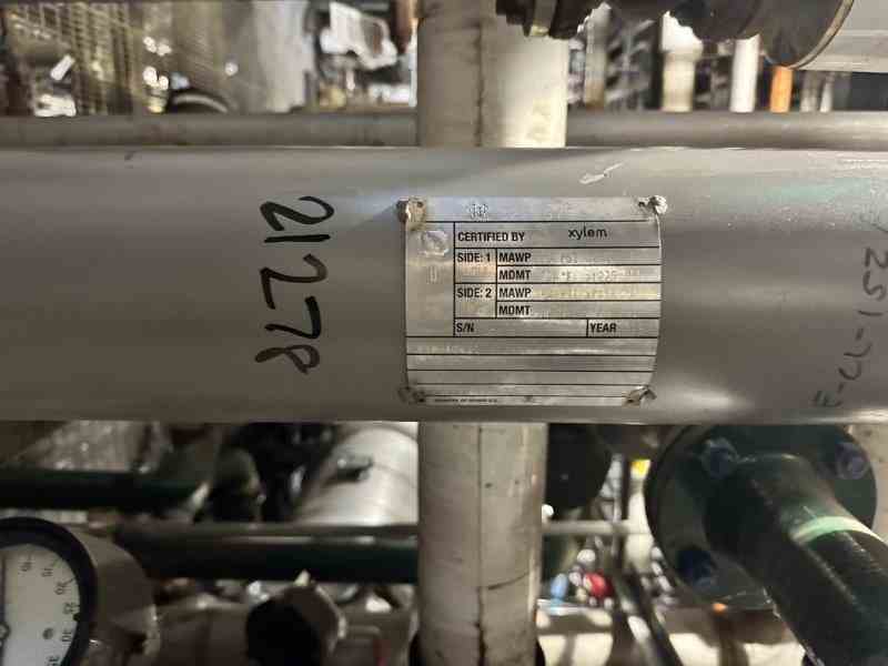22 Sq Ft ITT Stainless Steel Shell & Tube Heat Exchanger | 21278 | New ...