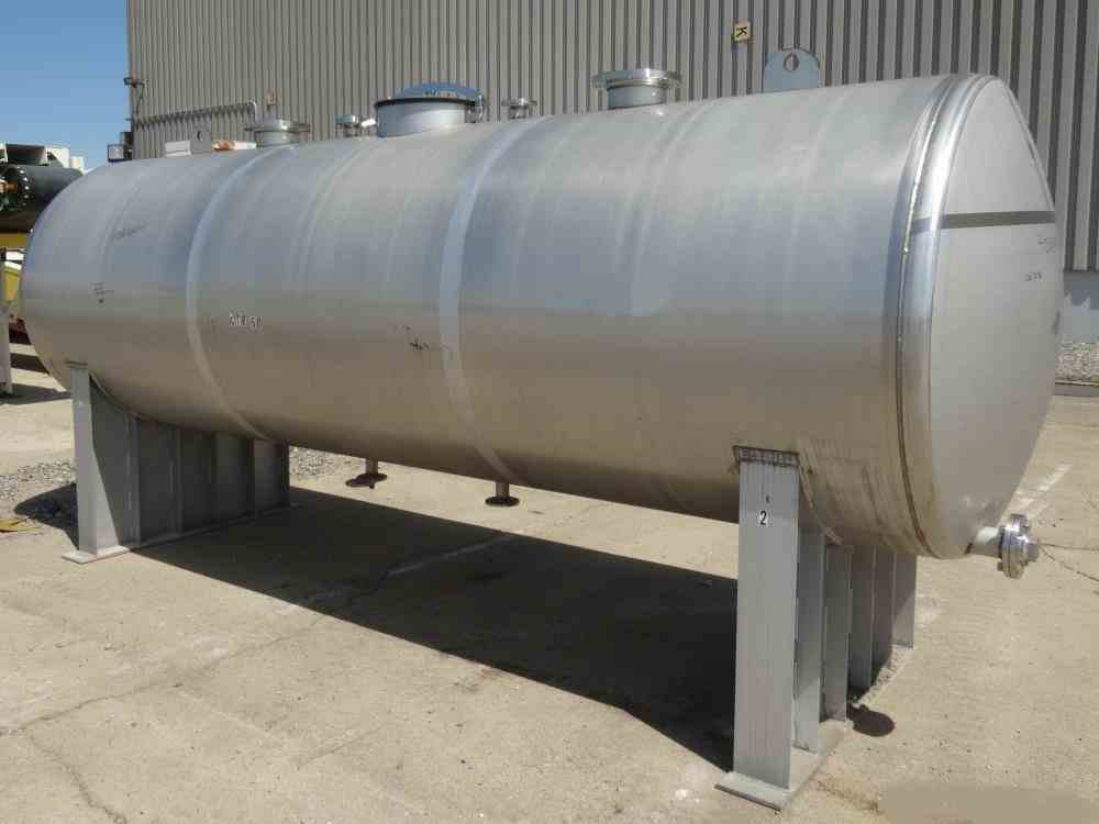 2200 Gal Horizontal 304 Stainless Steel Tank | 15185 | New Used and ...