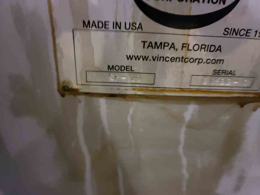 10 " Wide Vincent Corporation Dewatering Screw Press | 19254 | New Used ...