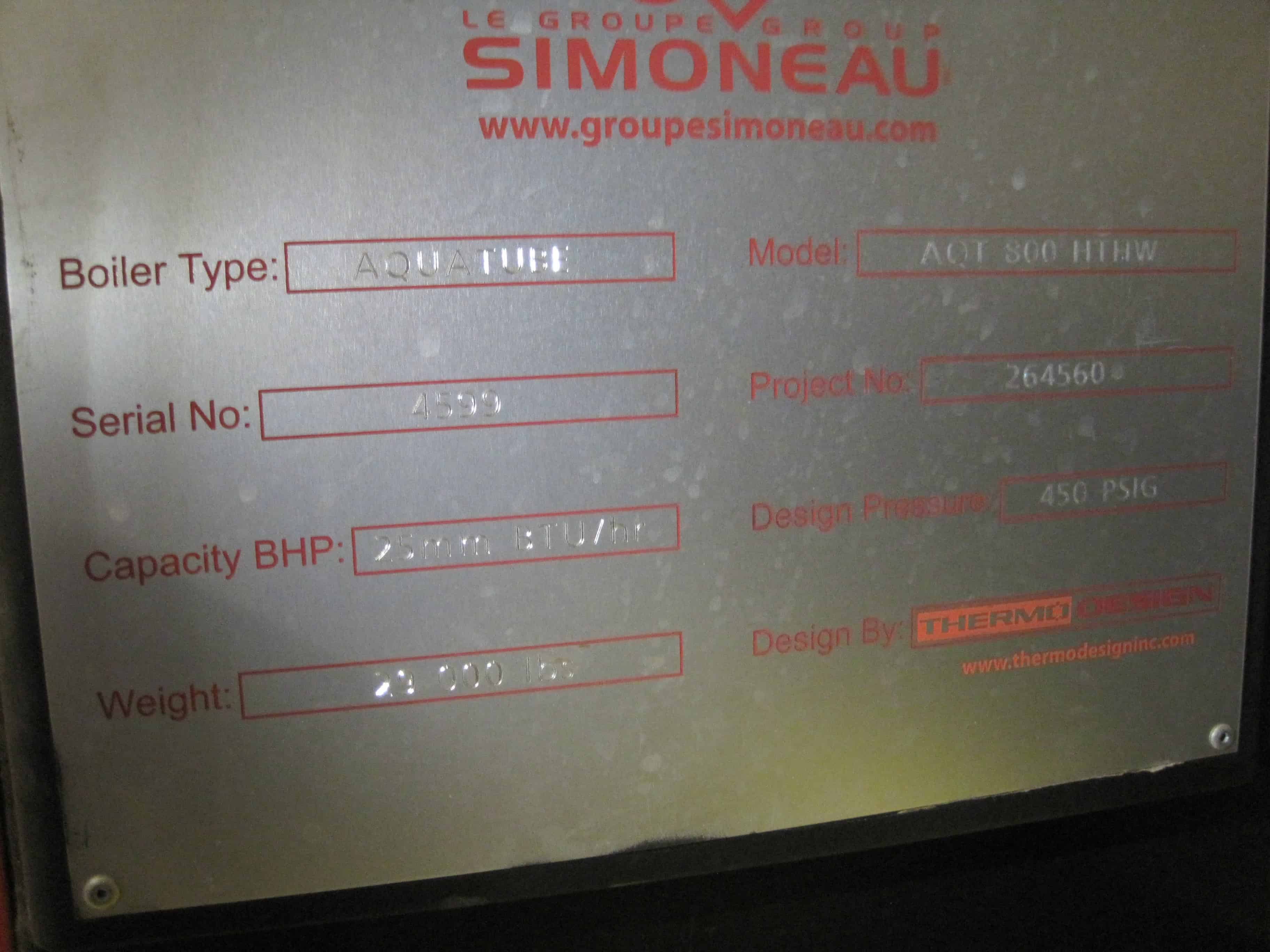 25 MM BTU Simoneau Watertube Boilers | 13028 | New Used and Surplus ...