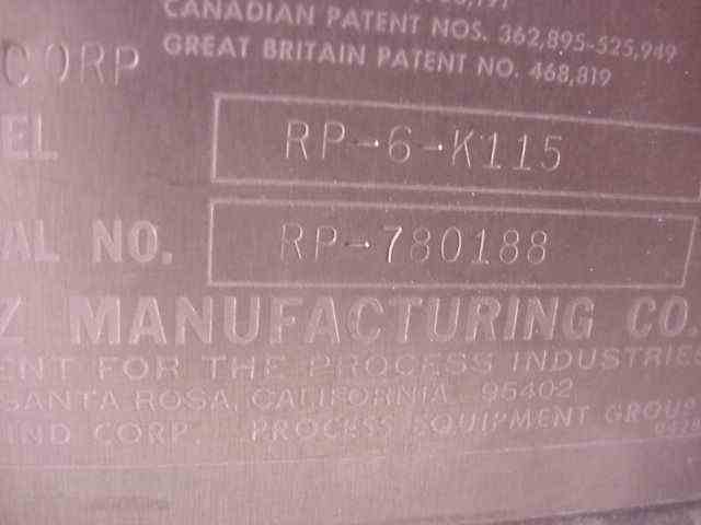 3 HP Rietz Hammer Mill RP-6-K115 | 11344 | New Used and Surplus ...