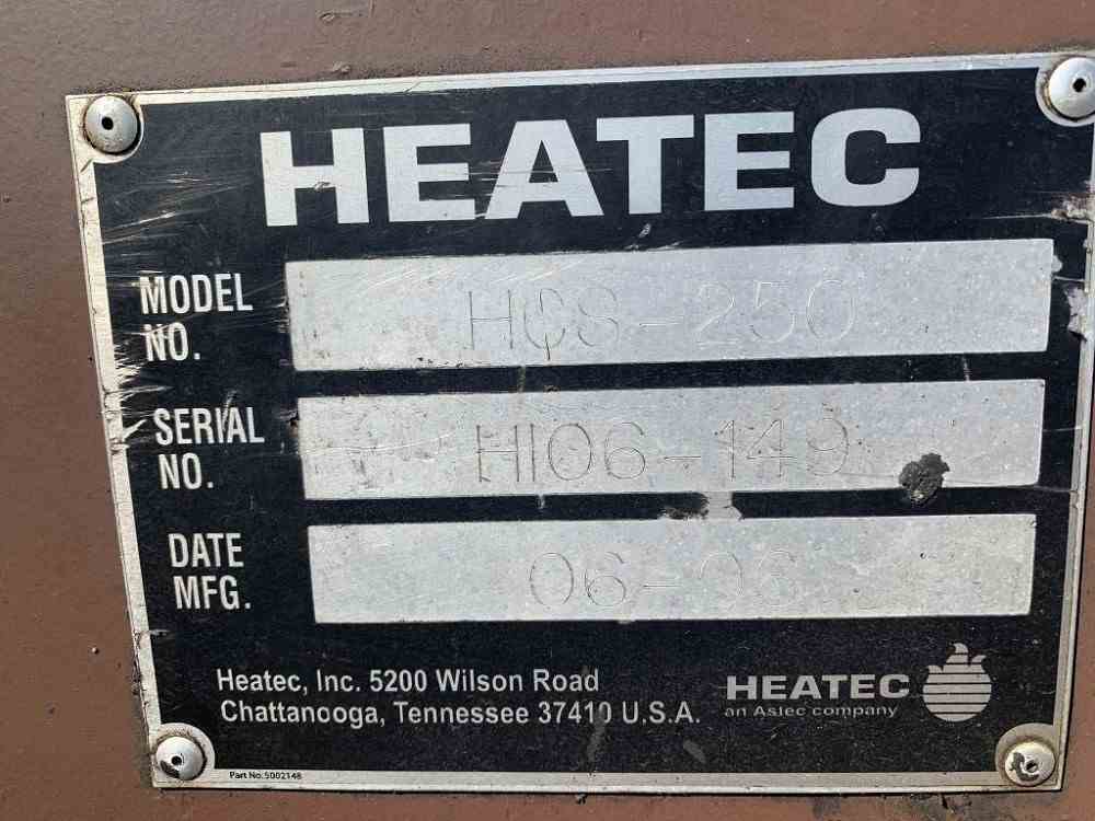 3 MM BTU Heatec Hot Oil Boiler | 17687 | New Used and Surplus Equipment ...