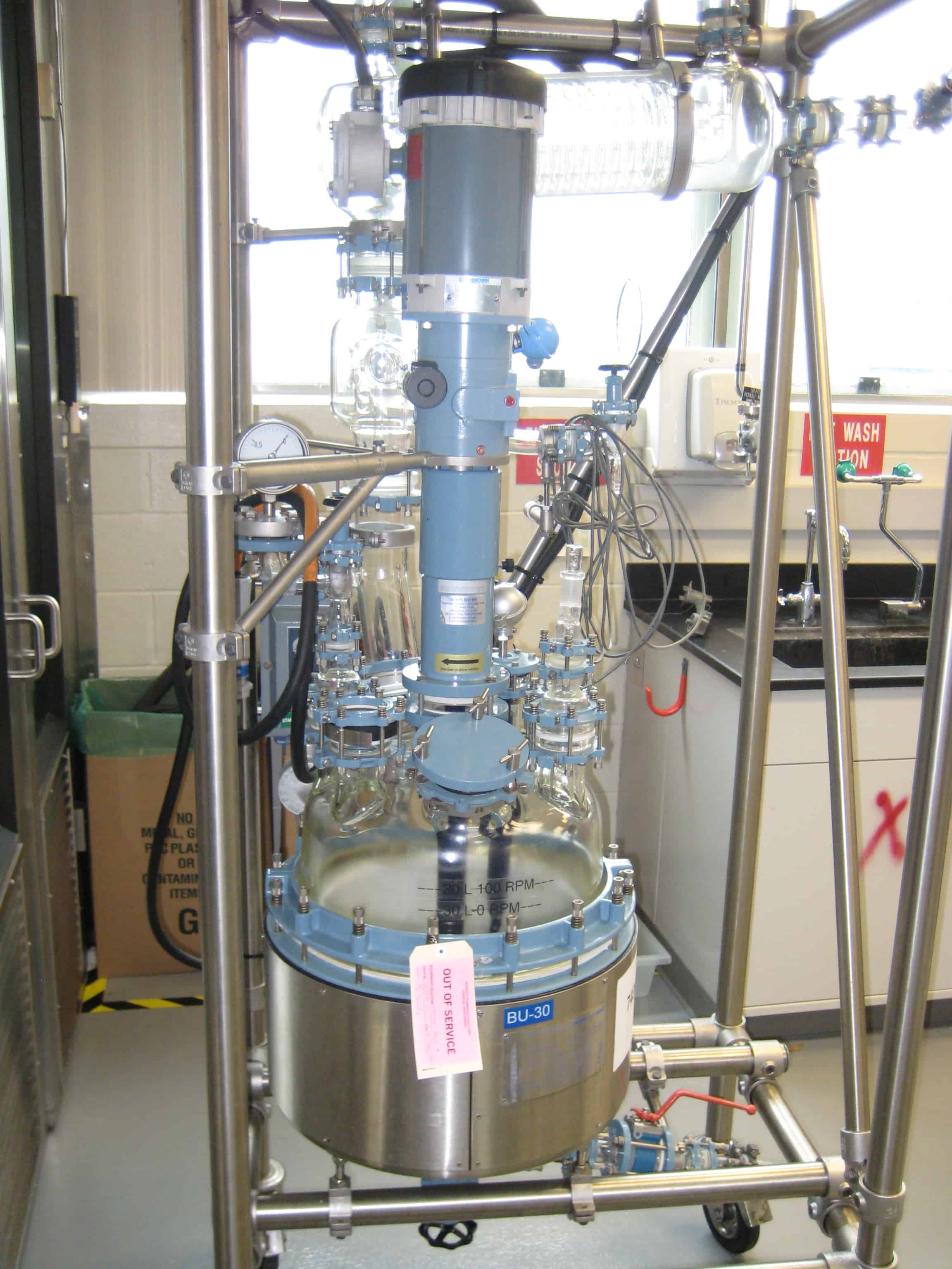 30 Gal Buchi Glass Lined Reactor | 6728 | New Used and Surplus ...