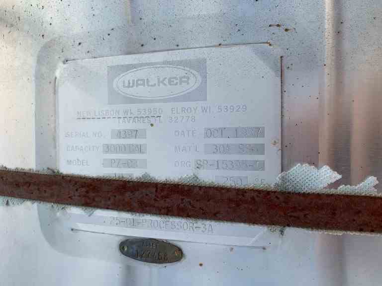 3000 Gal Walker SS Kettle | 16666 | New Used and Surplus Equipment ...