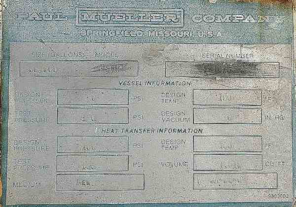 30000 Gal Mueller Stainless Steel Silo | 17445 | New Used and Surplus ...