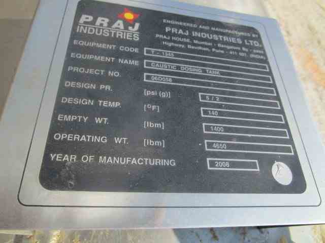 330 Gal Praj Industries SS Pressure Vessel | 19141 | New Used and ...