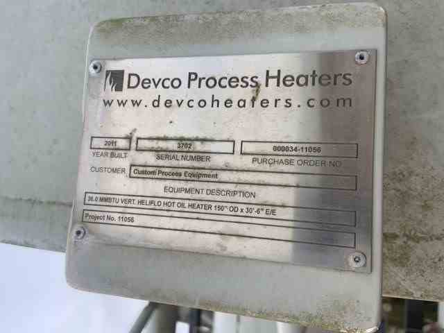 36 MM BTU Devco Process Heaters Hot Oil Boiler | 19258 | New Used and ...