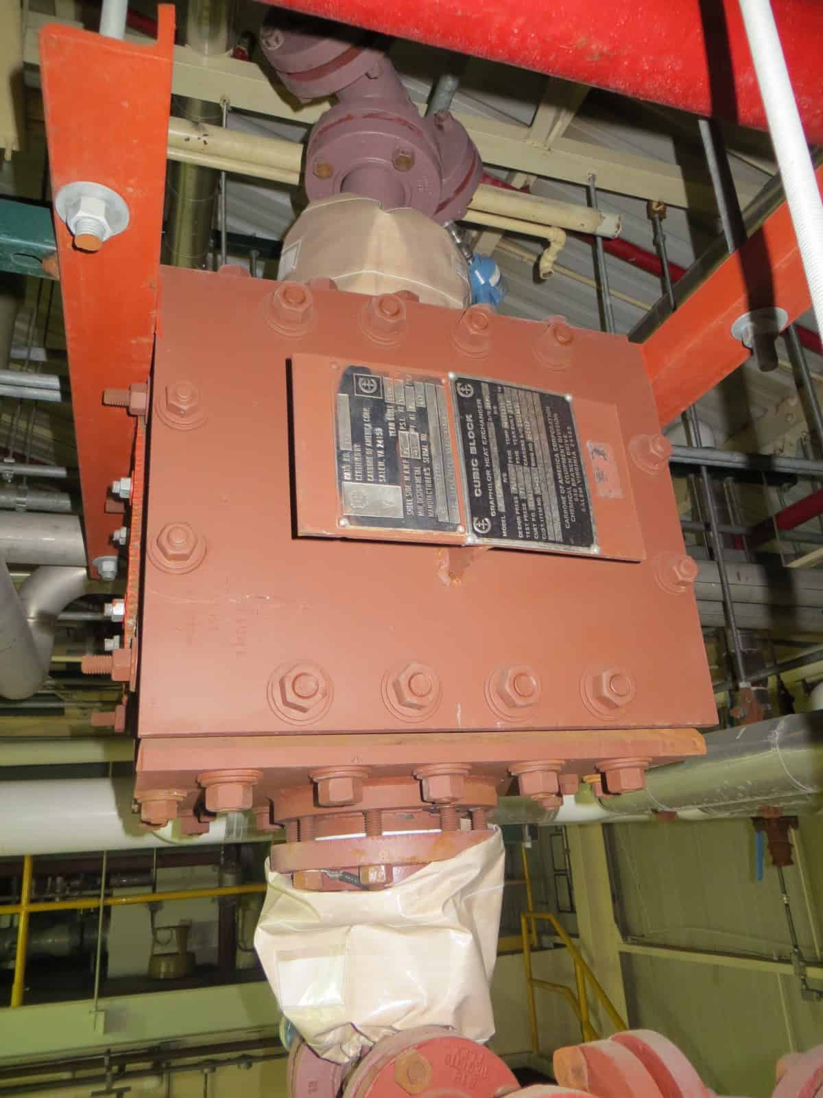 38 Sq Ft Graphilor Graphite Block Type Heat Exchanger | 7313 | New Used ...