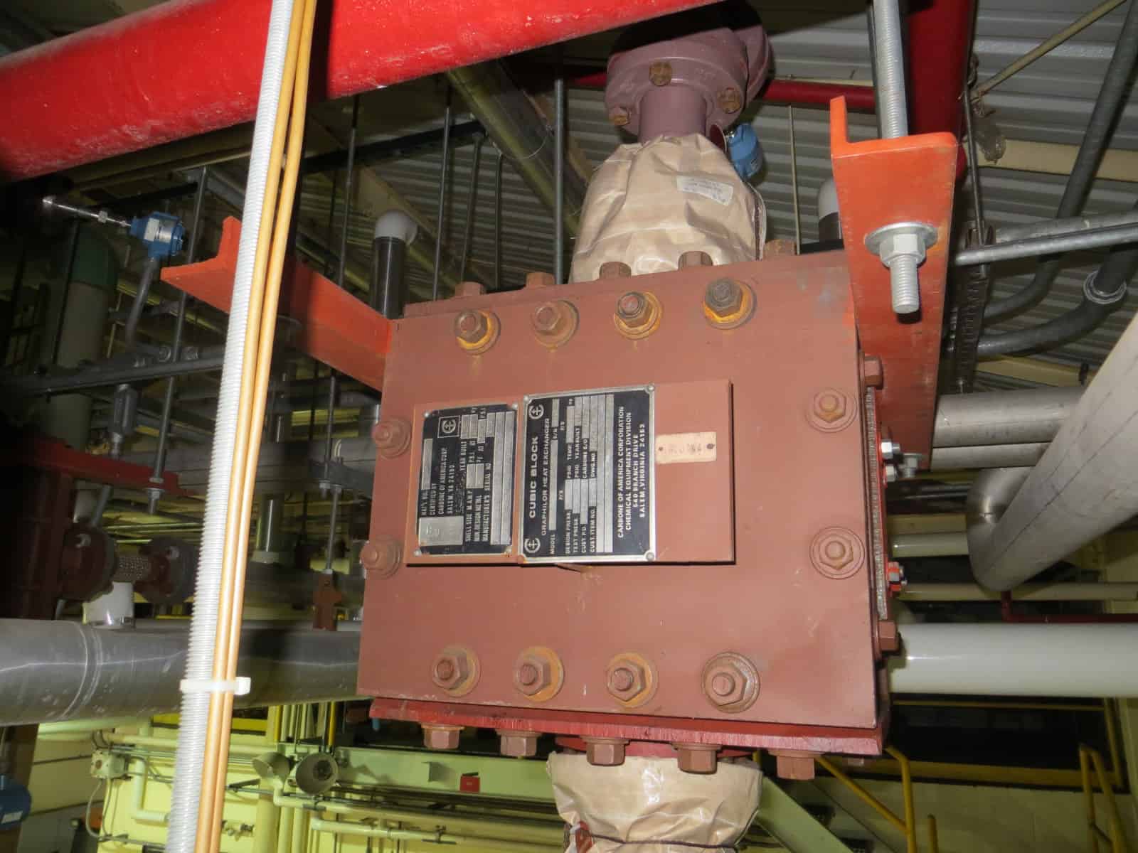 38 Sq Ft Graphilor Graphite Block Type Heat Exchanger | 7314 | New Used ...