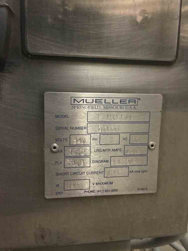 39 Gal Mueller SS Triple Motion Kettle | 15546 | New Used and Surplus ...
