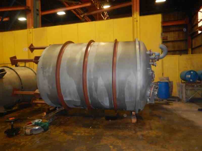 4000 Gal Lee Industries 304 Stainless Steel Stainless Steel Reactor ...
