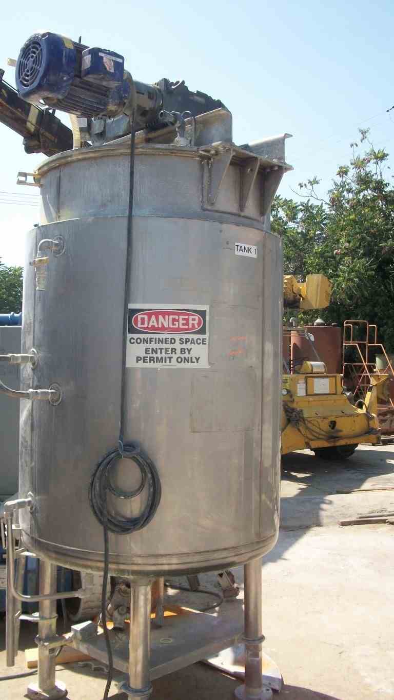 441 Gal RAS Process Equipment Stainless Steel Tank | 14834 | New Used ...