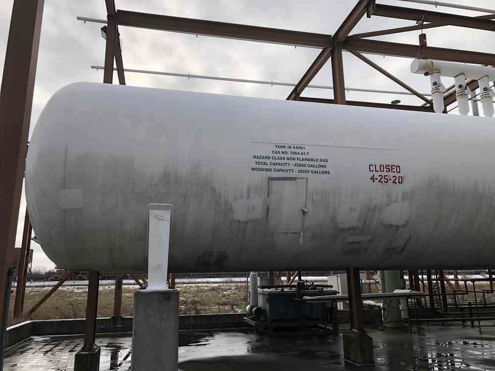 45000 Gal Mississippi Tank Co. Horizontal Carbon Steel Pressure Vessel ...