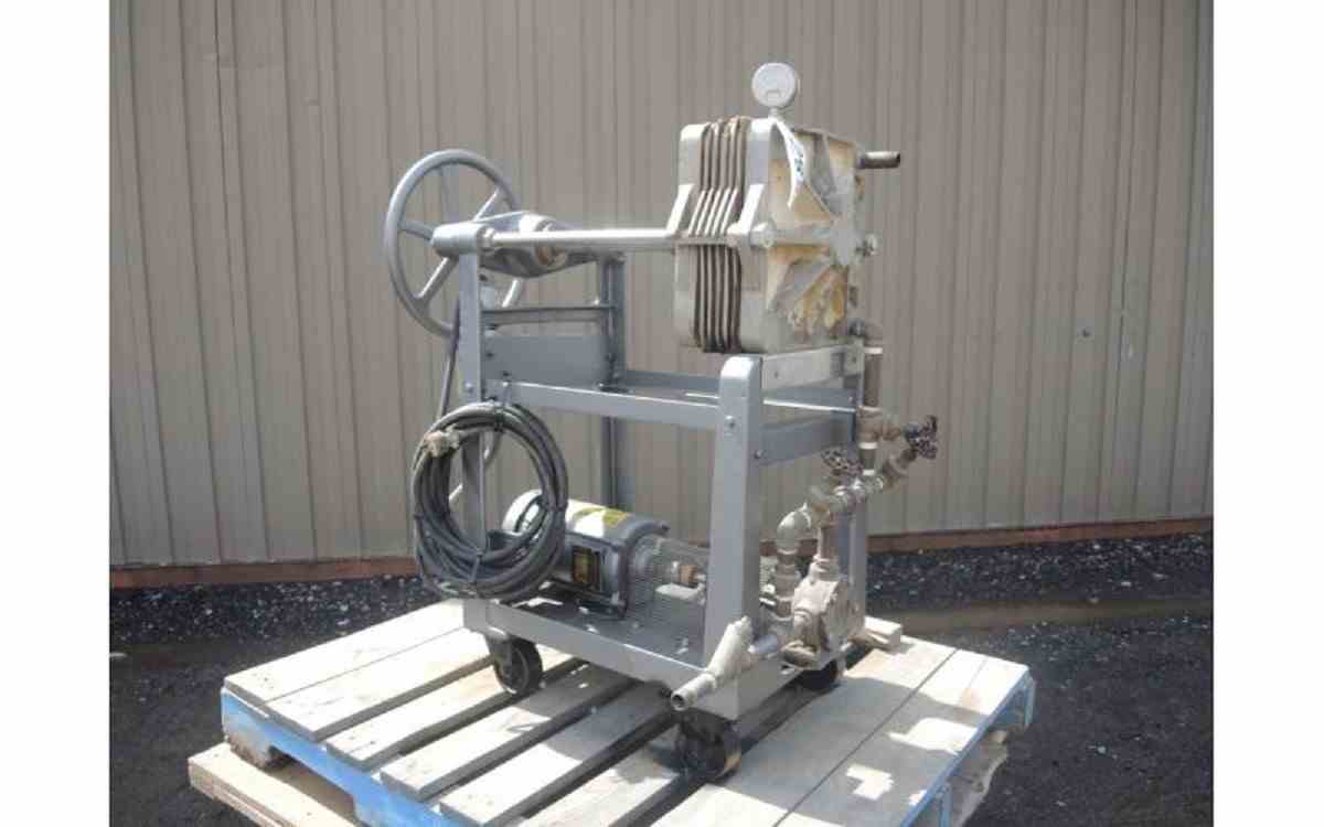 5.4 Sq Ft Plate & Frame Filter Press | 13889 | New Used and Surplus ...