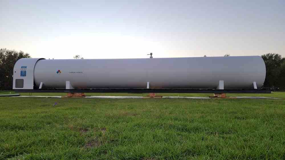 50 Ton Tomco Equipment Co. Carbon Steel Horizontal Bulk Liquid CO2 ...