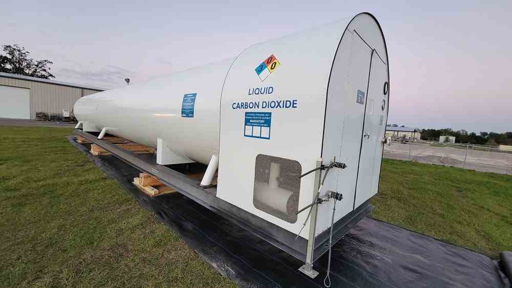 50 Ton Tomco Equipment Co. Carbon Steel Horizontal Bulk Liquid CO2 ...