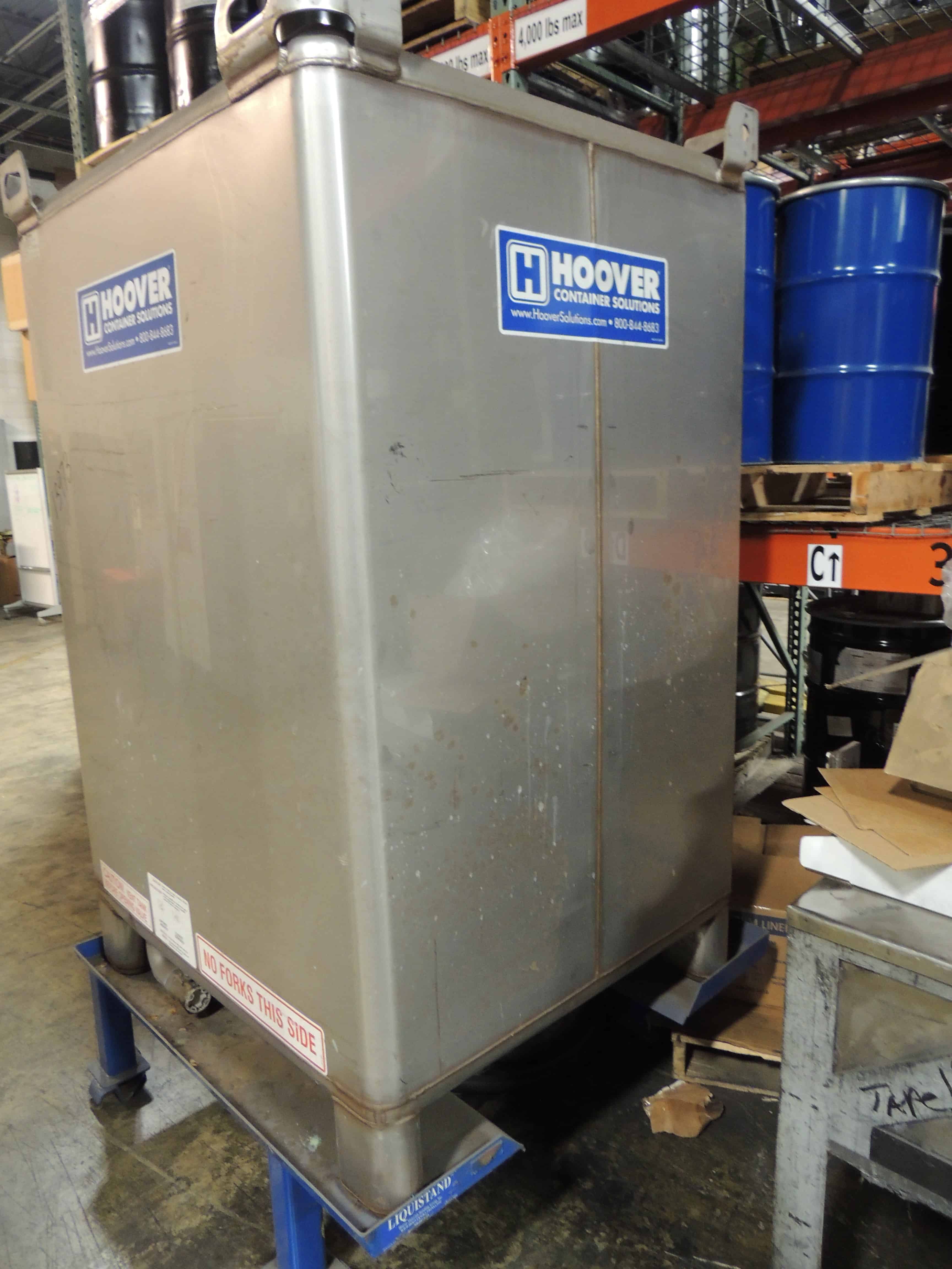 550 Gal SS Hoover Group Tote | 13973 | New Used and Surplus Equipment ...