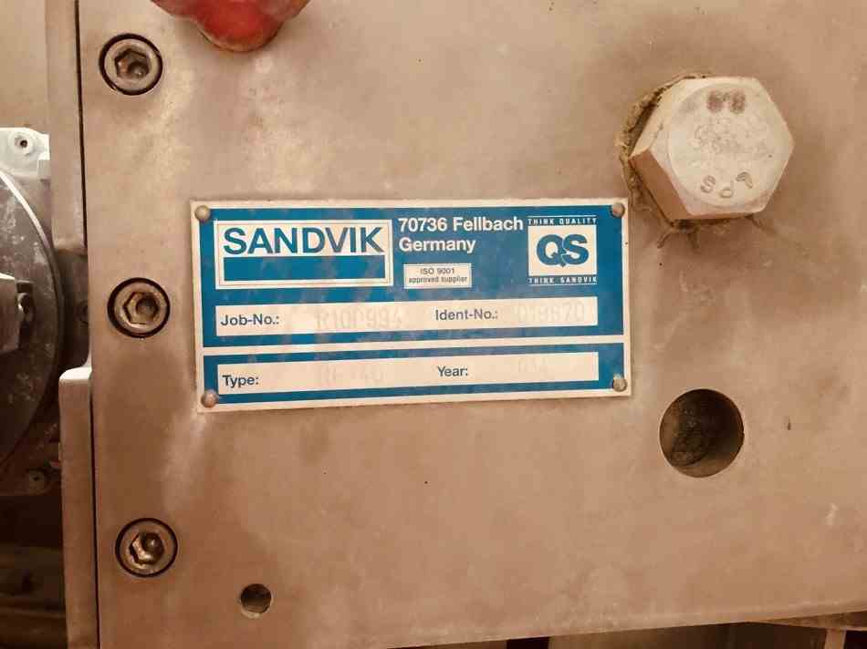 59 " Wide Sandvik SS Belt Flaker / Dryer | 17022 | New Used and Surplus ...