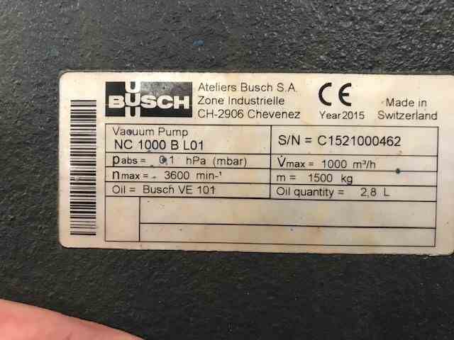 590 CFM Busch Cobra NC1000BL01 Vacuum Pump | 16662 | New Used and ...