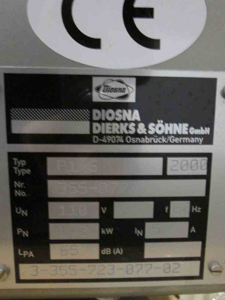 1-6 Liters Diosna P 1/6 High Shear Granulator | 11568 | New Used and Surplus Equipment | Phoenix ...