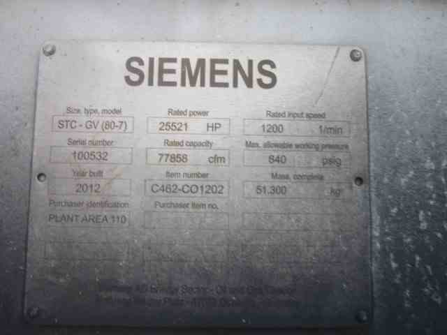 77858 CFM Siemens STC-GV(80-7) Centrifugal Compressors | 20827 | New ...