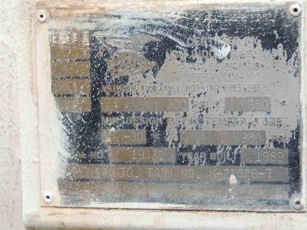 6000 Gal NSM Industries Inc. Horizontal Carbon Steel Pressure Vessel ... 6000 Gal NSM Industries Inc. Horizontal Carbon Steel Pressure Vessel ...