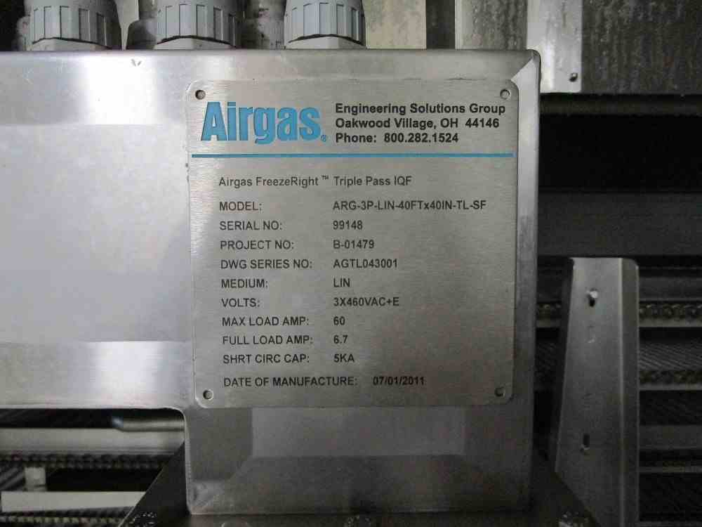 Airgas Engineering Solutions Group Triple Pass Freeze Tunnel | 18247 ...