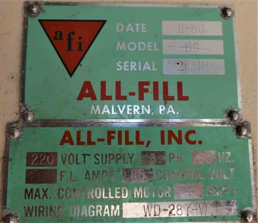 All-Fill BC Filler | 16685 | New Used and Surplus Equipment | Phoenix ...