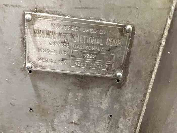 Brown International Corp. 5200 Pulper Paddle Finisher | 20880 | New ...