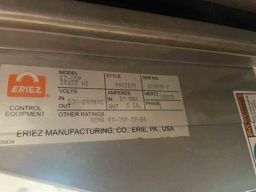 Eriez Metal Detector | 20896 | New Used and Surplus Equipment | Phoenix ...