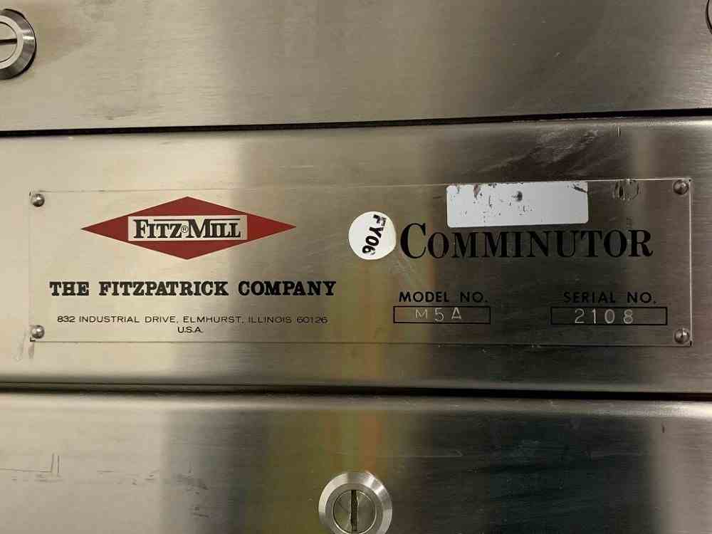 Fitzpatrick M5A 1.5 HP Fitzmill | 16704 | New Used and Surplus ...