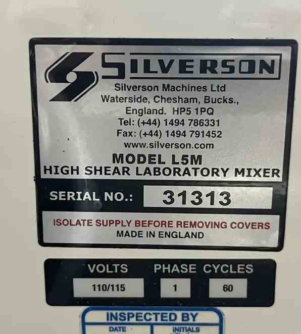 Silverson L5M-A Homogenizing Mixer | 21419 | New Used and Surplus ...