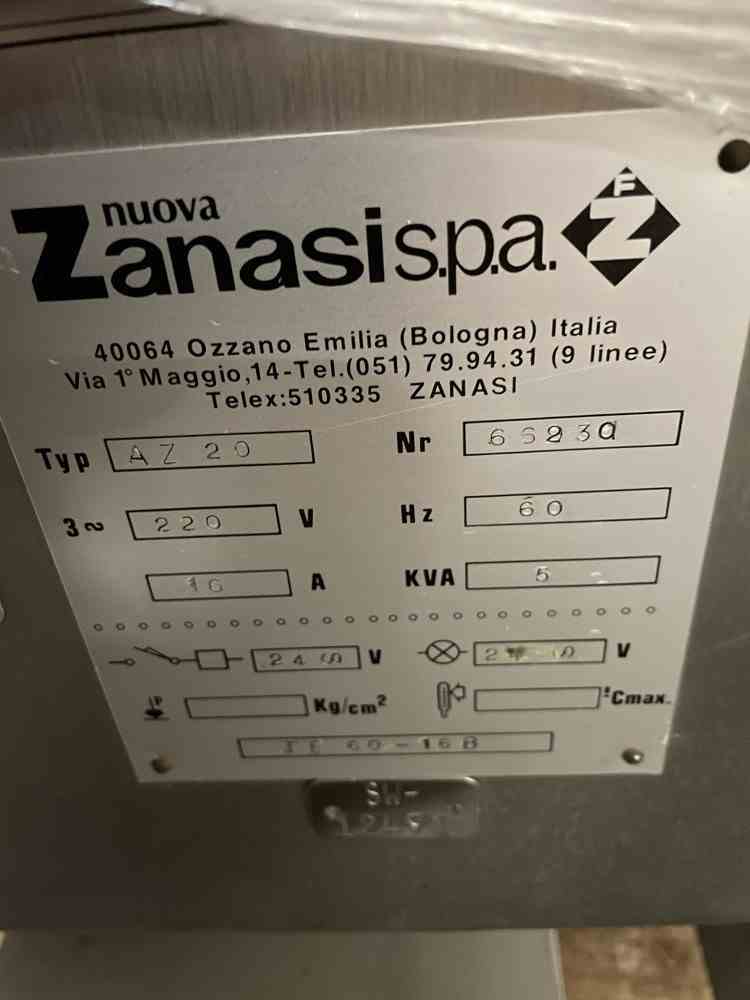 Zanasi AZ20 Filler | 19725 | New Used and Surplus Equipment | Phoenix ...